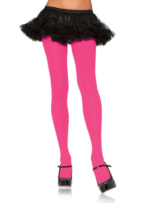 Leg Avenue Neon Pink Opaque Nylon Tights | Leg Avenue | Opaque Nylons ...